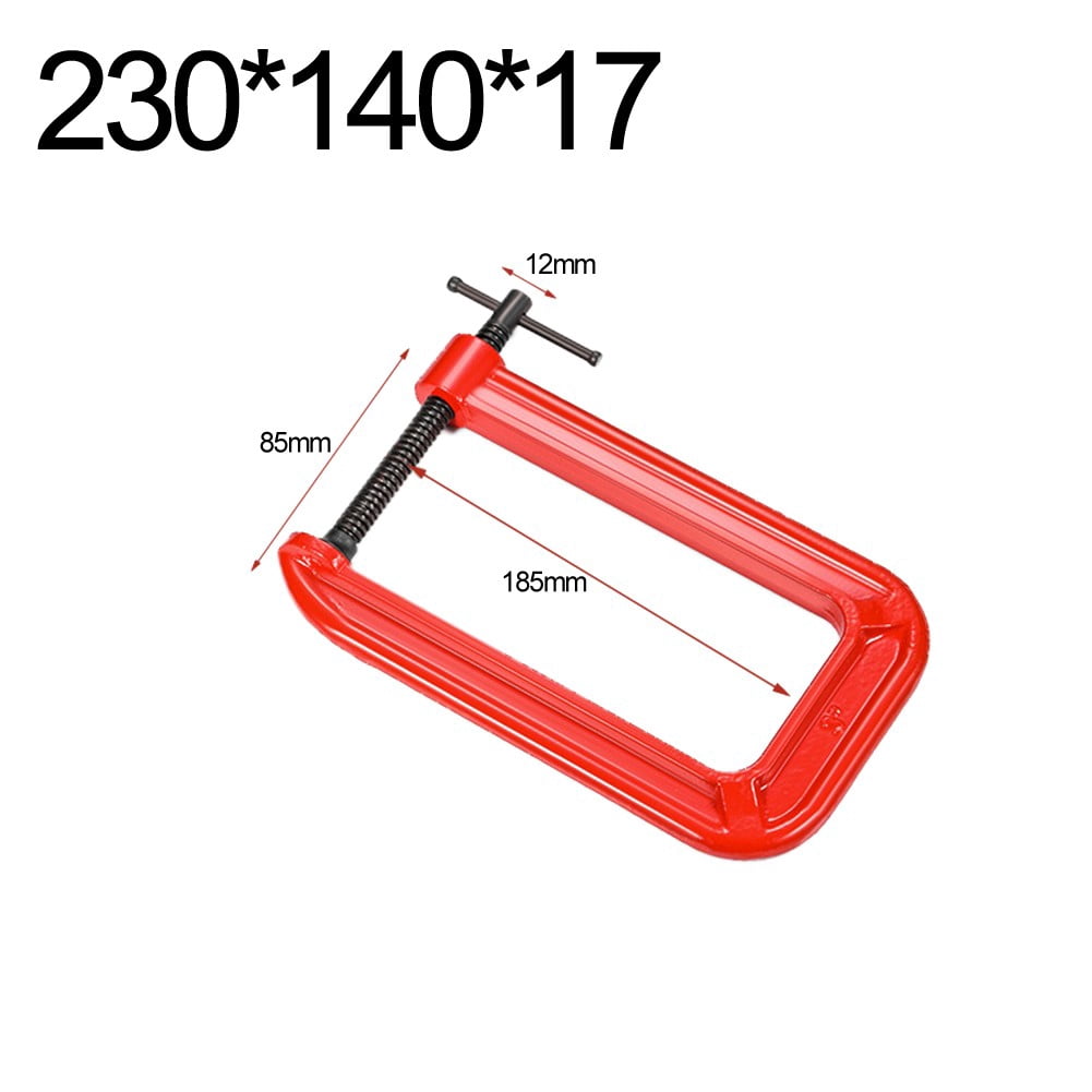 Lanfini Heavy Duty Orange G-Type Clamp with Swivel Pad 82-110mm Jaw ...