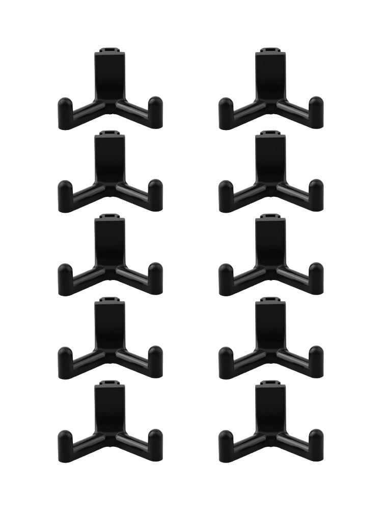 Lanfini Lifetime Sheds Plastic Tool Hooks - Black Storage Shed J Hooks ...