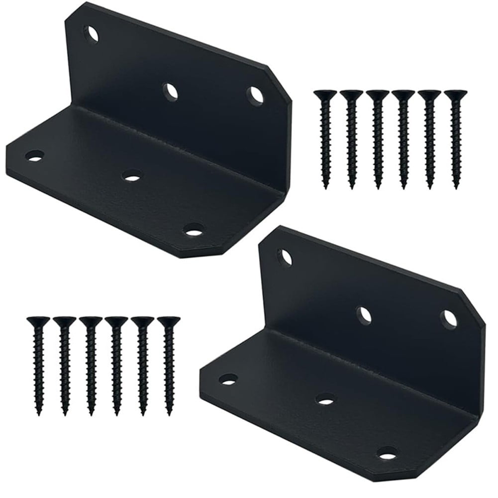 Lanfini Metal L Angle Brackets 90 Degree Corner Joint for Wood ...