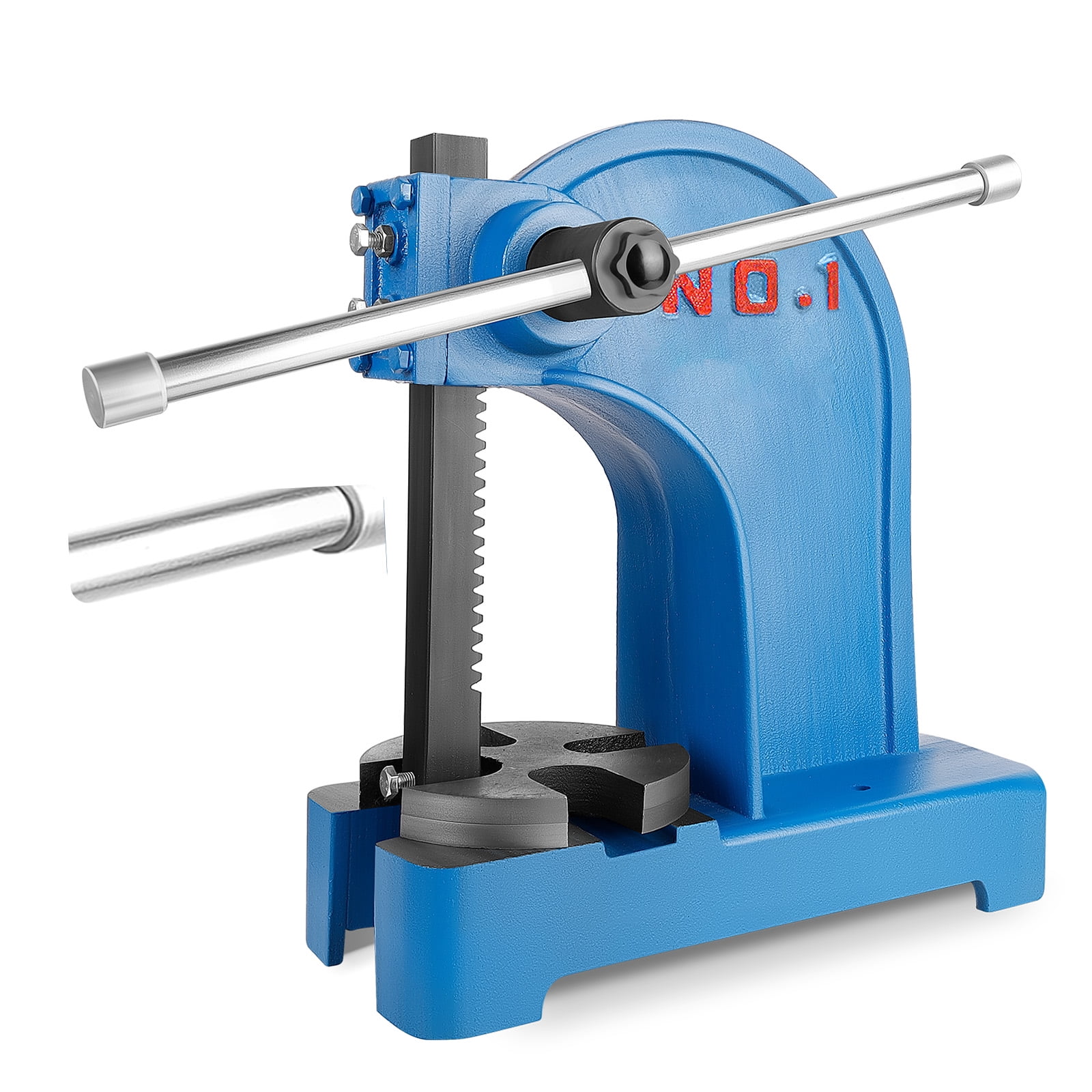 Lanfys 1 Ton Blue Arbor Press 5.5 Inch Maximum Height Manual Arbor ...