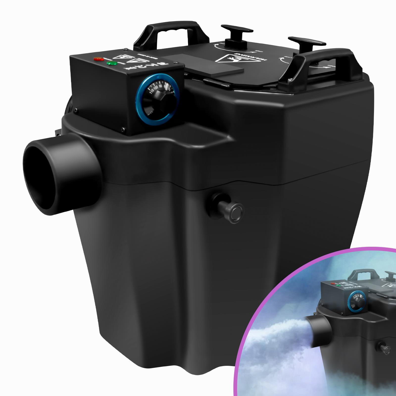 Lanfys 6000 W Dry Ice Smoke Machine, Stage Smoke Effect Machine, 10-12 ...