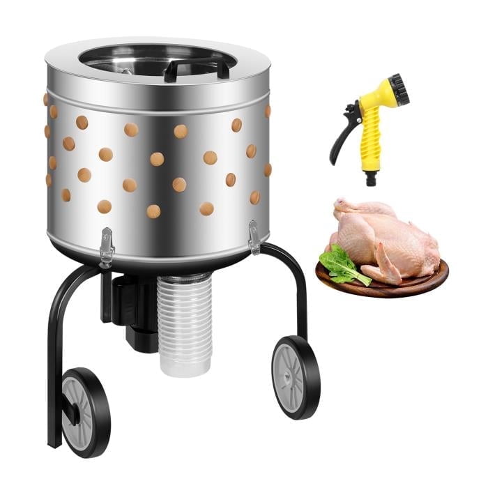 Lanfys Electric Chicken Plucker, 20" Drum, 1450 RPM, Poultry Processing ...