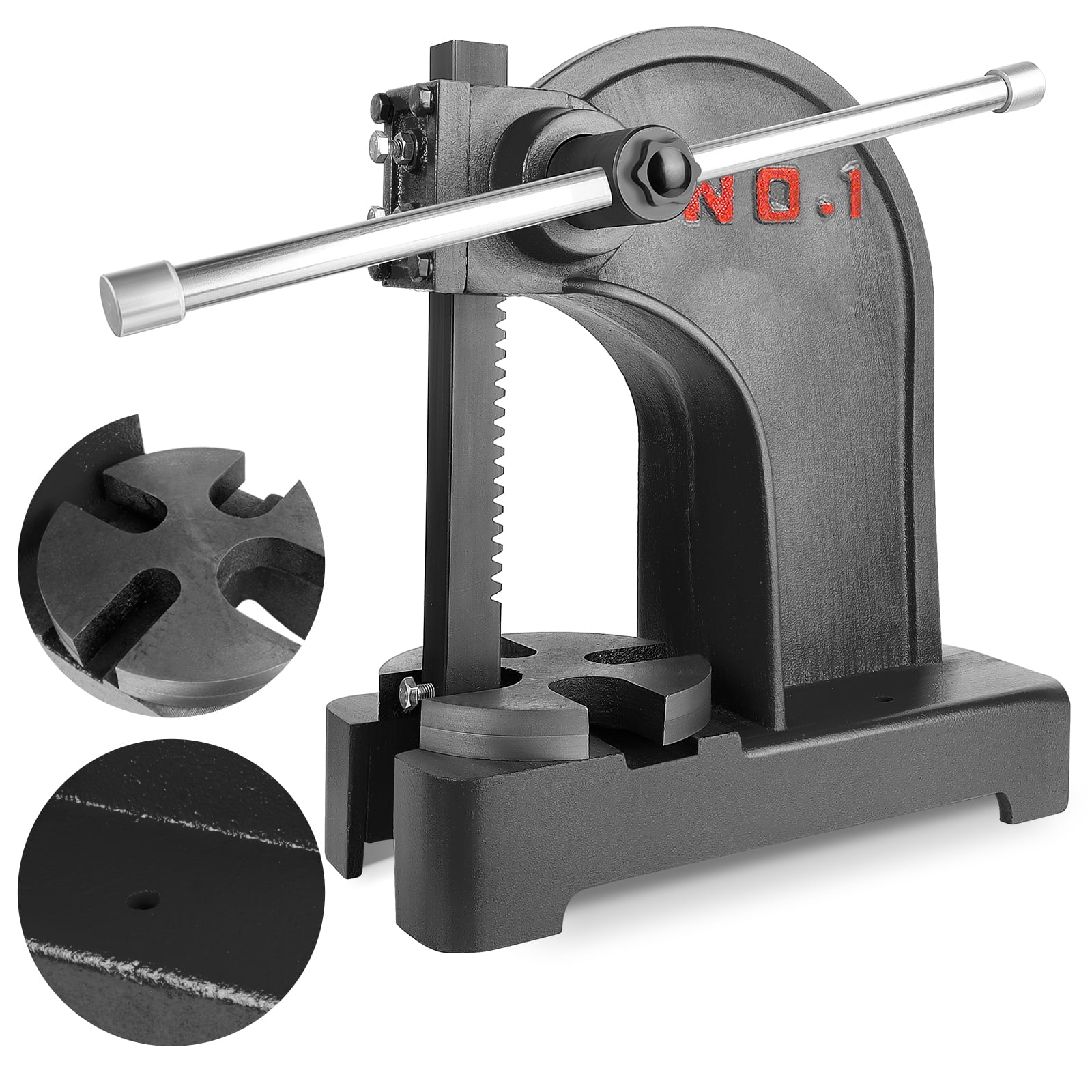 Lanfys Heavy Duty Blue Arbor Press 1 Ton,Manual Desktop Arbor Press ...