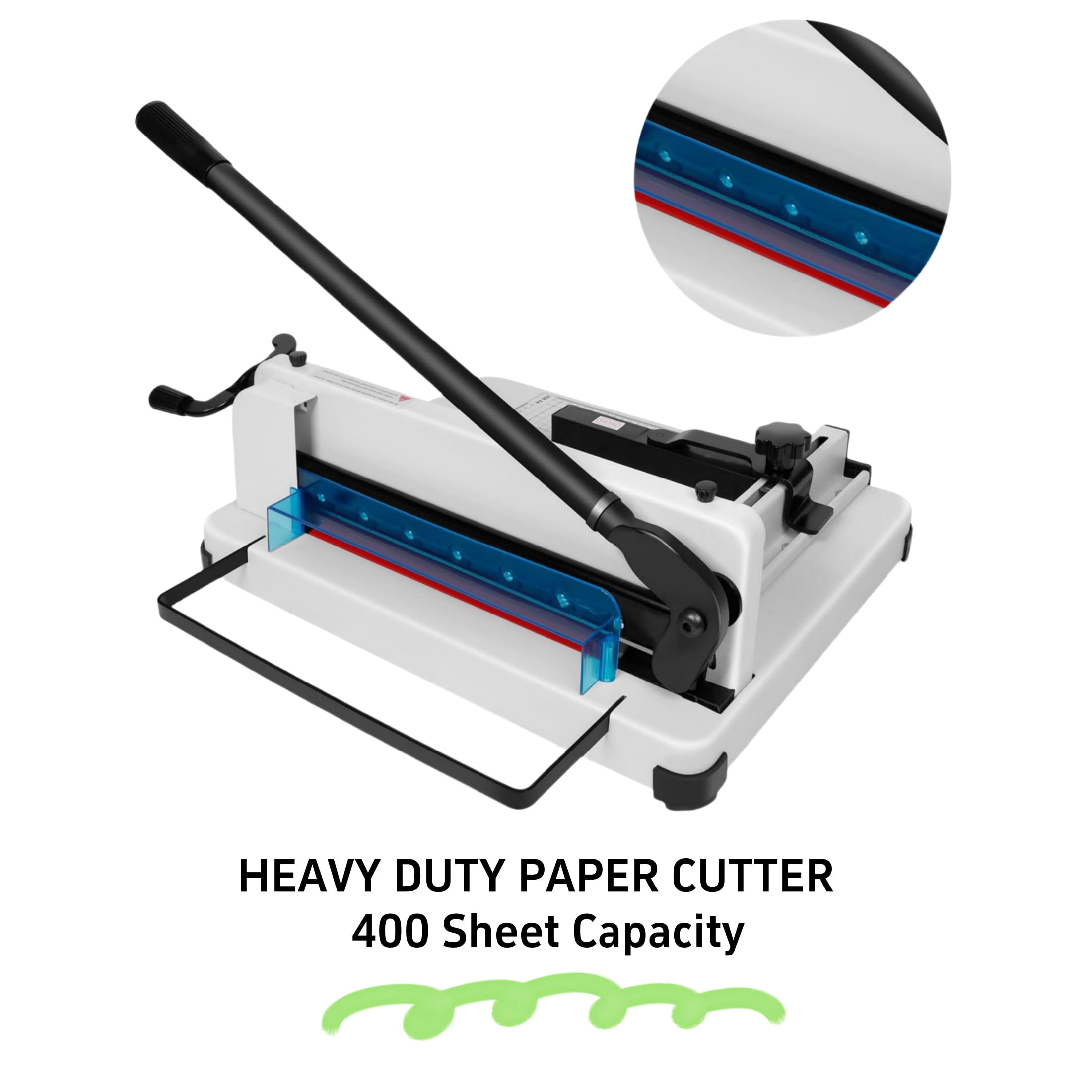 Lanfys Industrial Paper Cutter A4, 12" Heavy Duty Guillotine Trimmer ...
