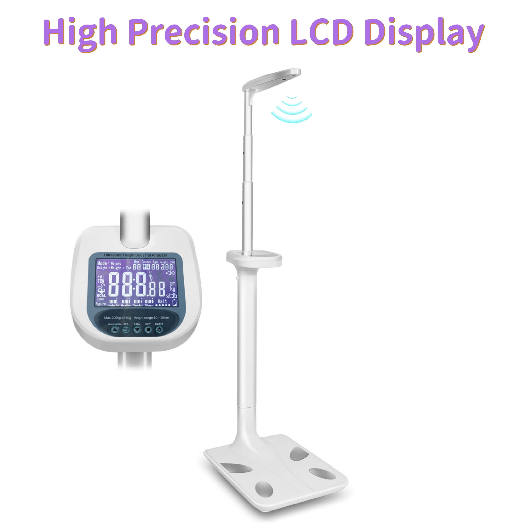 Lanfys Medical Ultrasound Scale - 440LBS Capacity, High Precision LCD ...