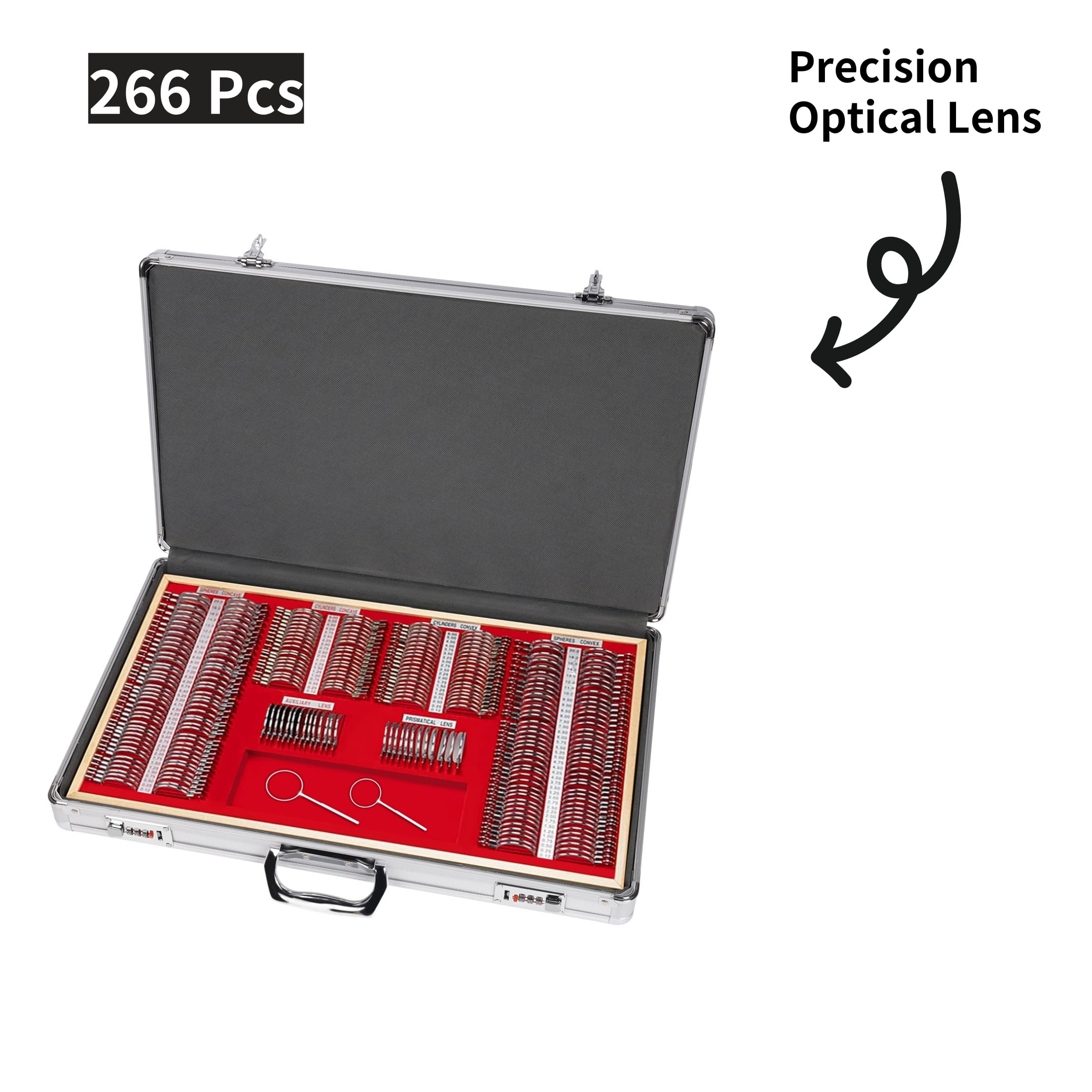 Lanfys Professional Optical Trial Lens Kit - 266 Precision Lenses with ...