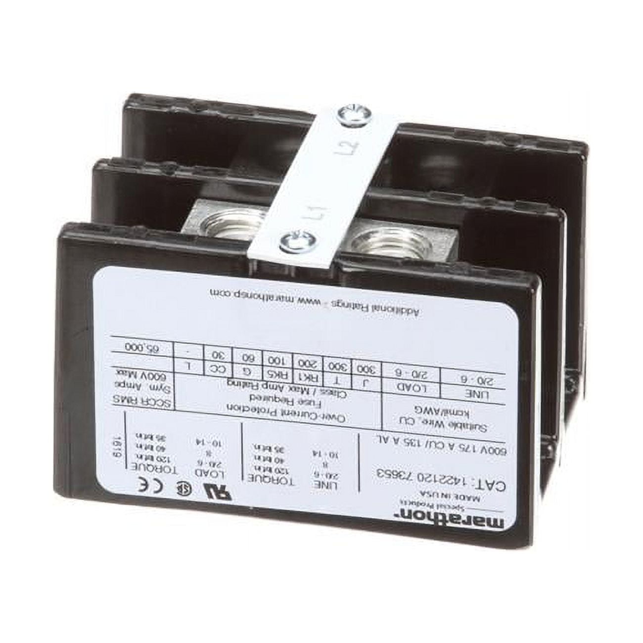 Lang 2E-30500-11 2-Pole Terminal Block - Large - Walmart.com