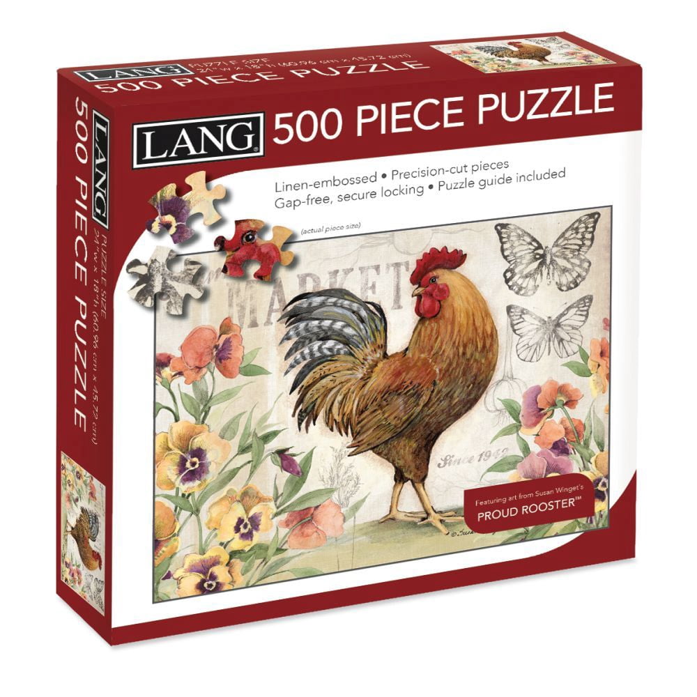 LANG Rooster Jigsaw Puzzles for coffee shop customer engagement ...