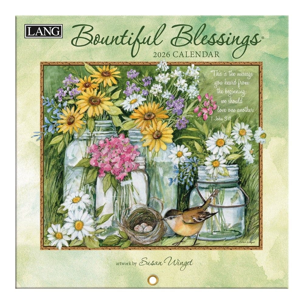 Lang Companies, Bountiful Blessings 2026 Mini Wall Calendar, 7'' X 7 ...
