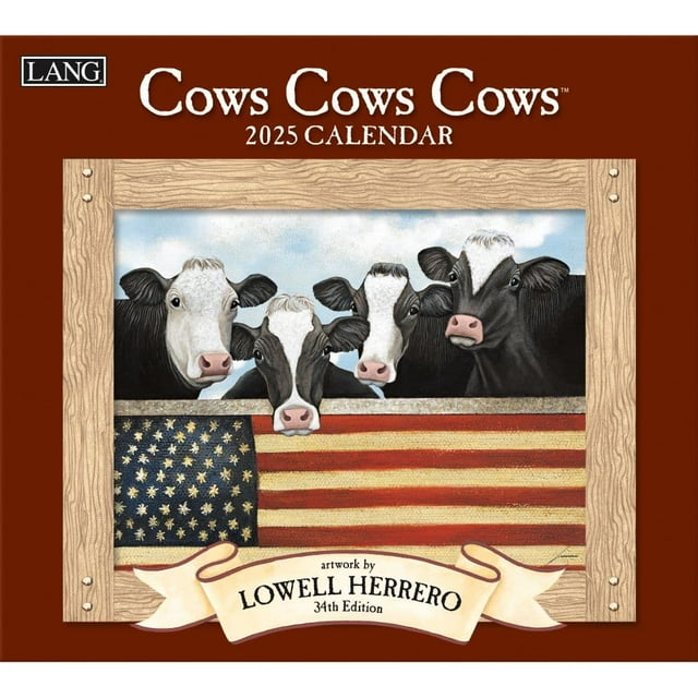 Lang Companies, Cows Cows Cows by Lowell Herrero 2025 Wall Calendar ...