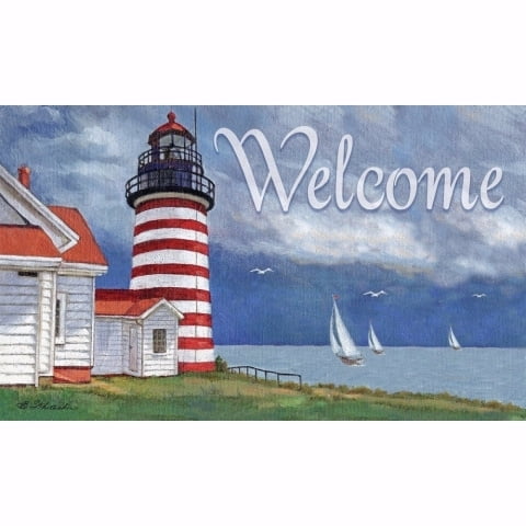 Lang Companies, Lighthouse Door Mat by Betty Whiteaker - Walmart.com