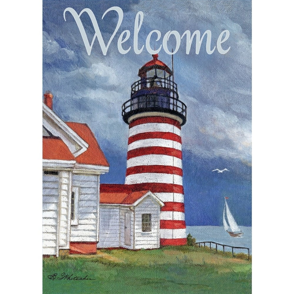 Lang Companies, Lighthouse Outdoor Flag-Mini - 12 x 18 by Betty ...