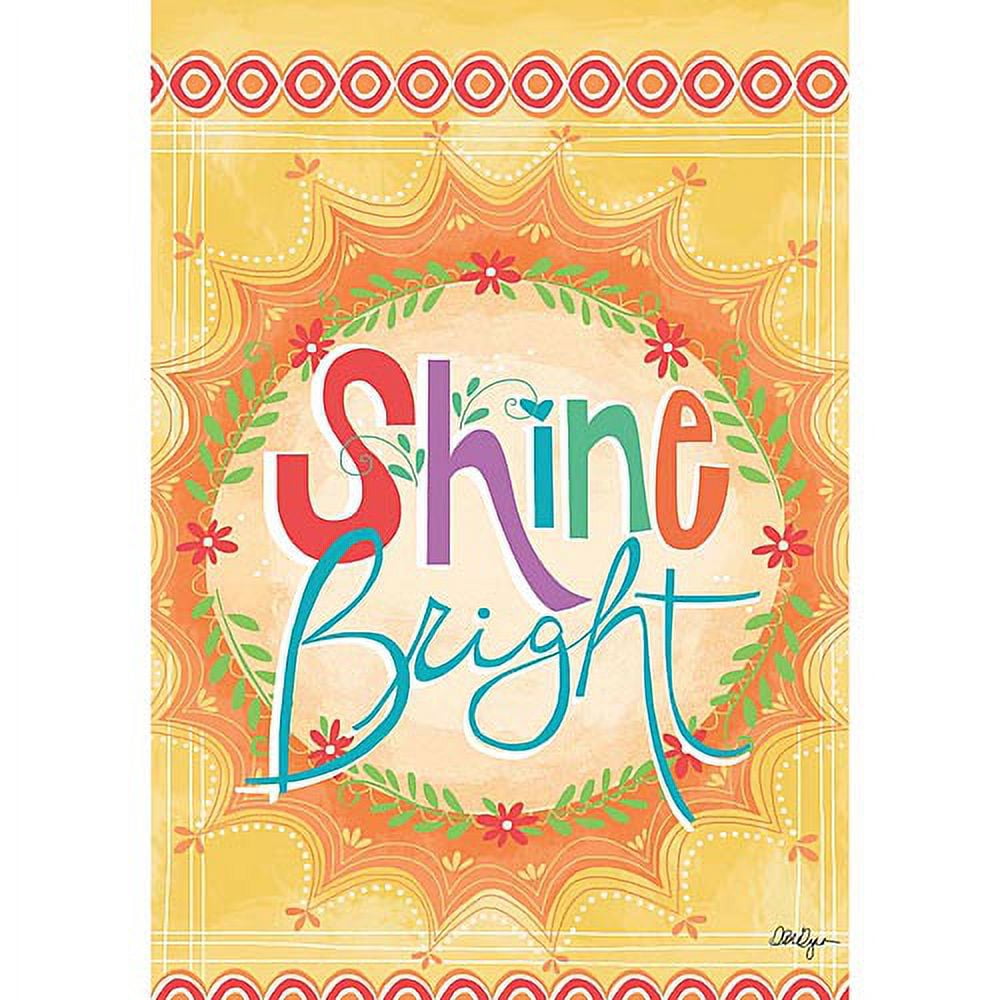 Lang Brands, LLC, LoriLynn Simms Shine Bright Large Garden Flag ...