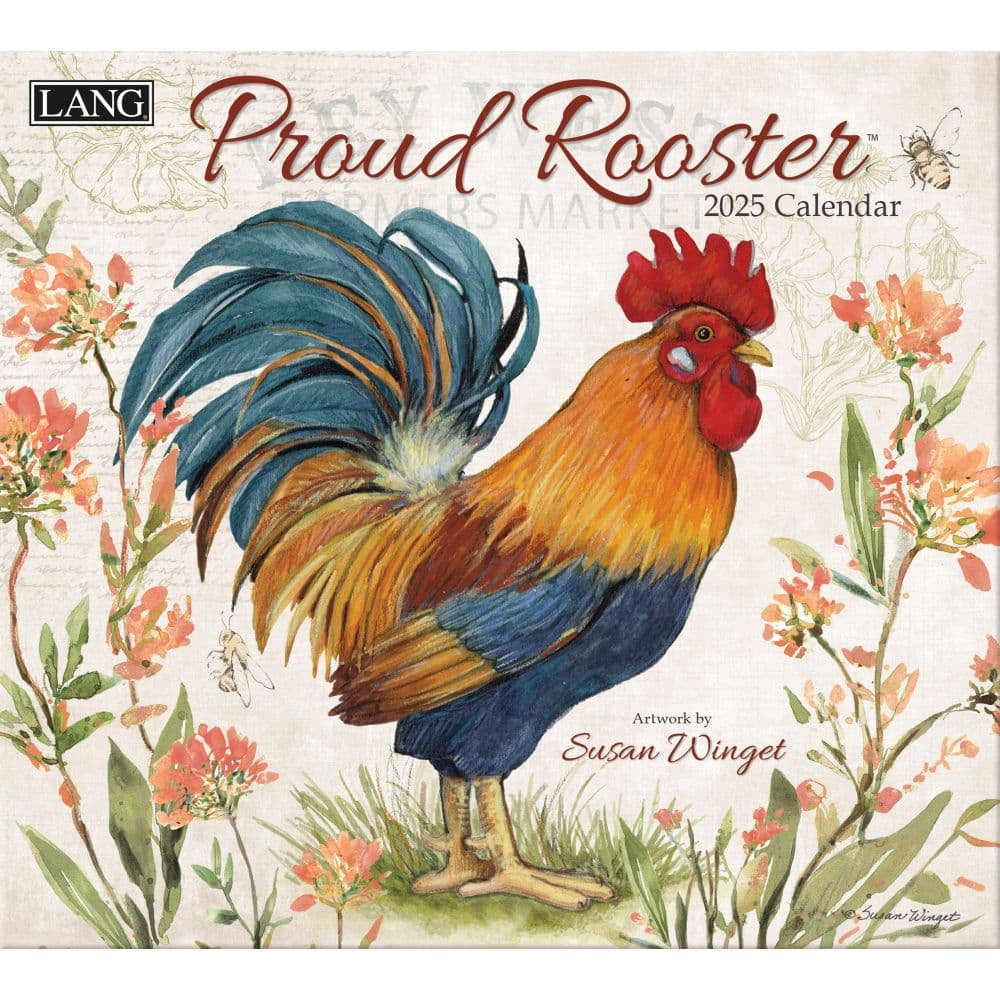 Lang, Proud Rooster by Susan Winget 2025 Wall Calendar - Walmart.com
