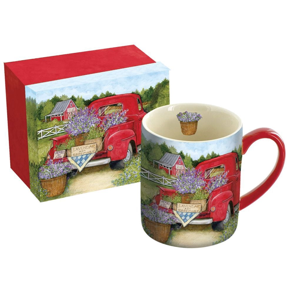 Lang Brands, LLC, Truckin' Along 14-oz. Mug w/ Decorative Box by Susan ...