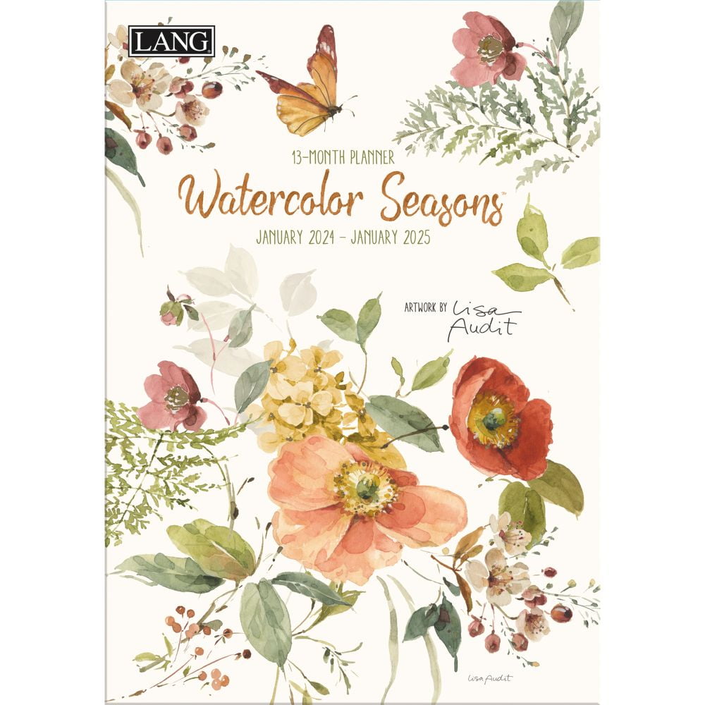 Lang Companies, Watercolor Seasons 2024 Planner - Walmart.com