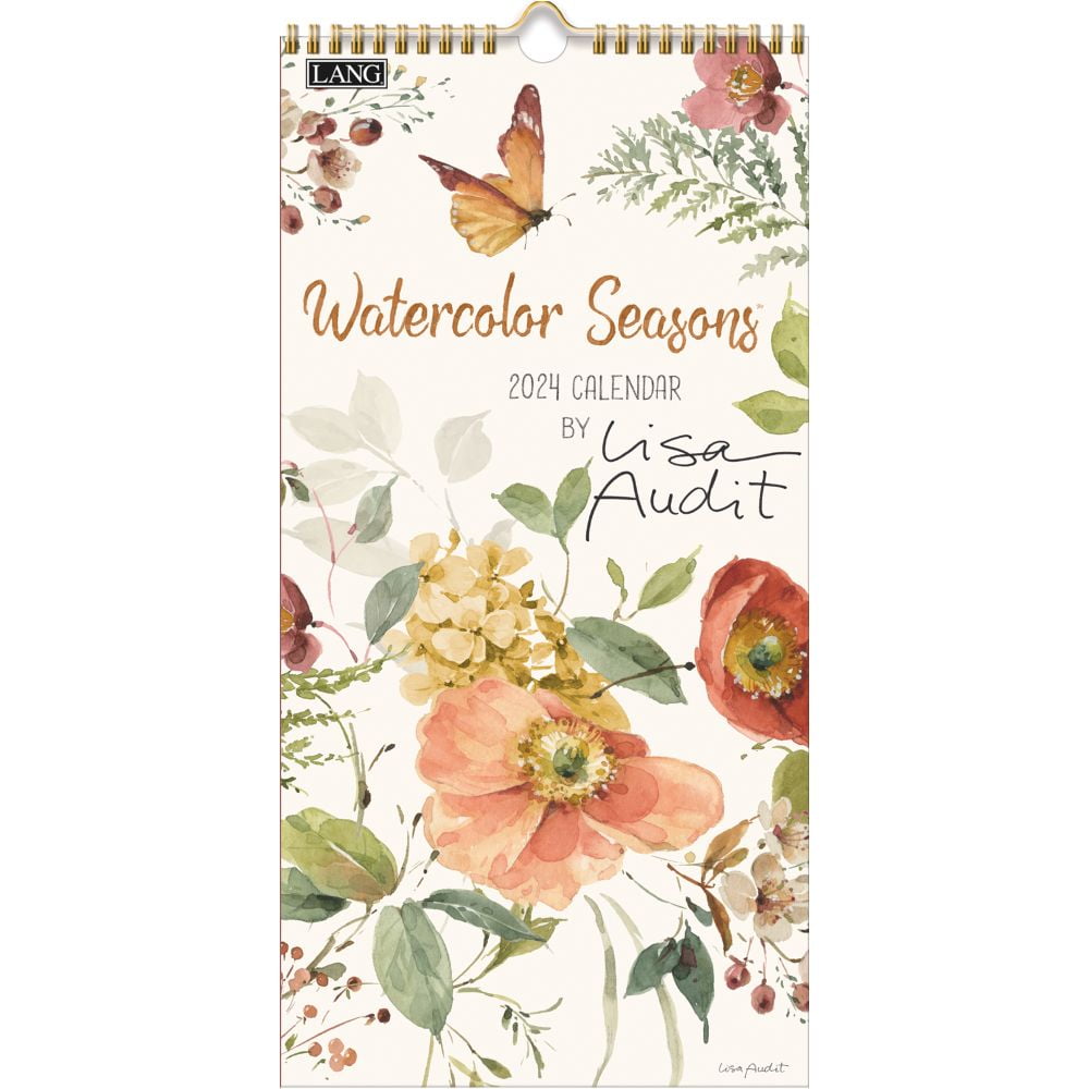Lang Companies, Watercolor Seasons Vertical 2024 Wall Calendar ...