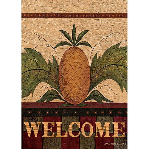 Lang Companies, Welcome Pineapple Outdoor Flag-Large - 28 x 40 by ...
