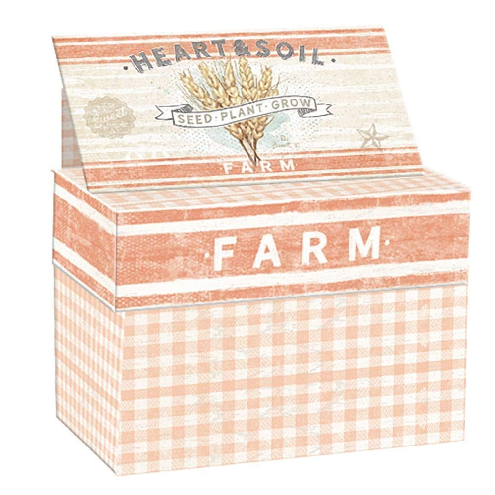 Lang Farmhouse Card Recipe Box, Small, MULTI - Walmart.com