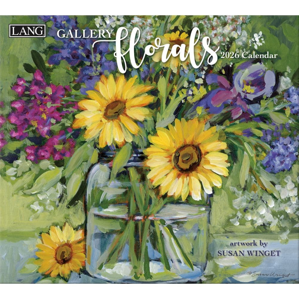 Lang Companies, Gallery Florals 2026 Wall Calendar by Susan Winget ...