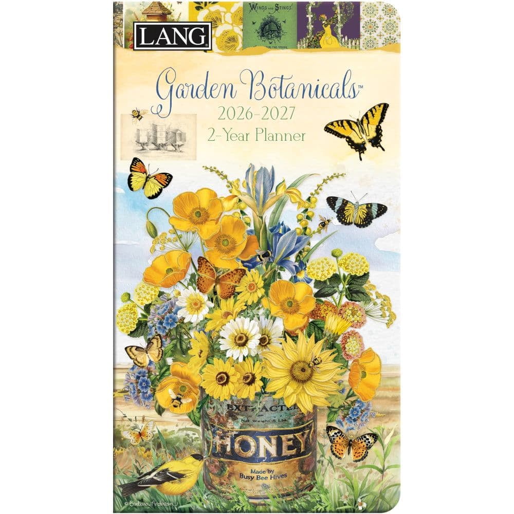 Lang Companies, Garden Botanicals 2 Year 2026 Pocket Planner, 3.63'' X ...