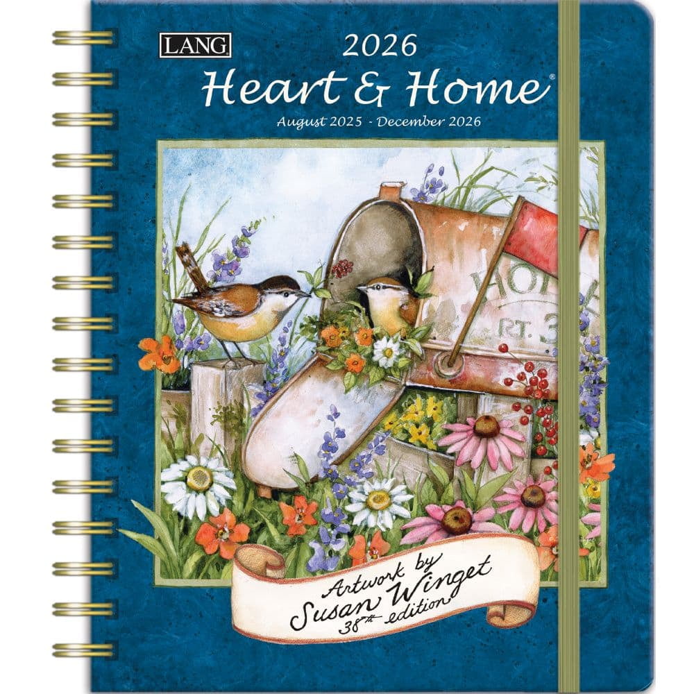 Lang Companies, Heart and Home Deluxe 2026 Planner, 8.25'' X 9.5 ...