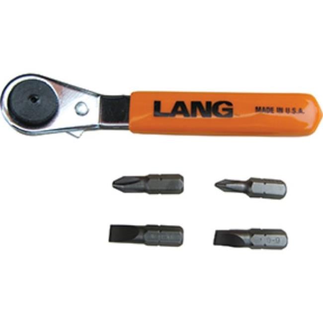 Lang LNG-5370 Offset Ratcheting Screwdriver Bit Wrench Set - 5 Piece ...