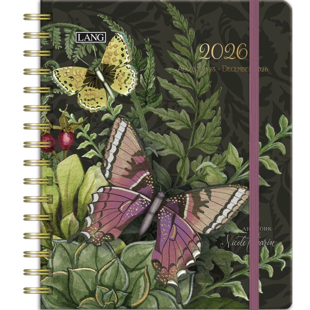 Lang Companies, Midnight Garden Deluxe 2026 Planner, 8.25'' X 9.5 ...