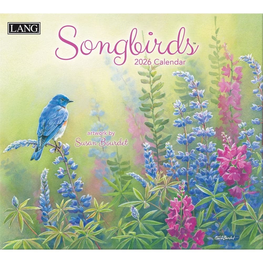 Lang Companies, Songbirds 2026 Wall Calendar by Susan Bourdet, 13.4'' X ...