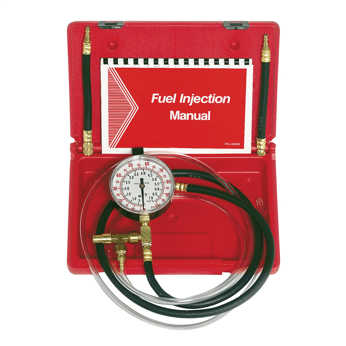 Lang Tools TU-469 Fuel Injection Pressure Tester with Schrader Adapters ...