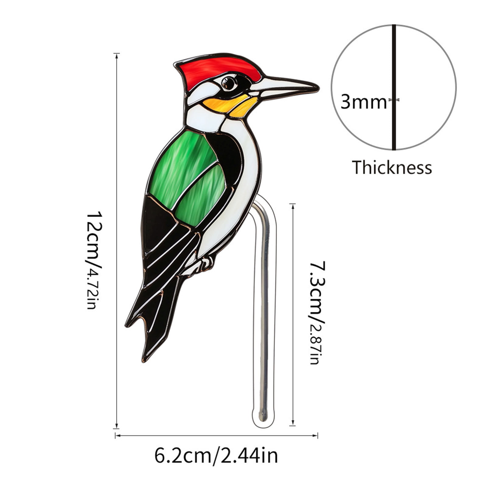 LangPing Acrylic Potted Plant Insert Bird Planter Decoration, Stylish ...