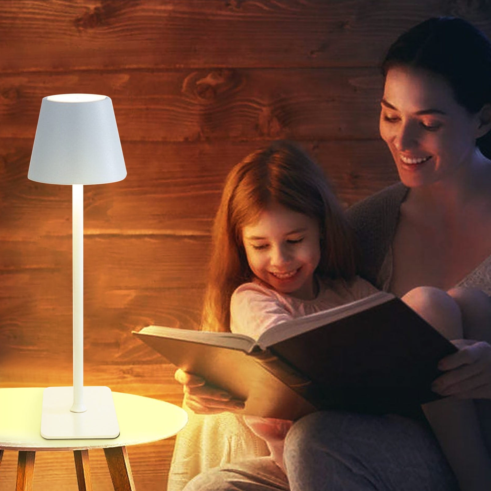 LangPing Cordless Table Lamp Rechargeable Lamps, 3 Modes Battery ...