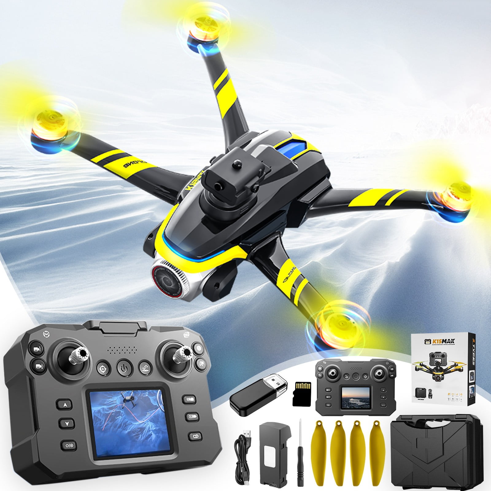 LangPing Drone with 1080P Screen Remote Control Brushless Motor And ...