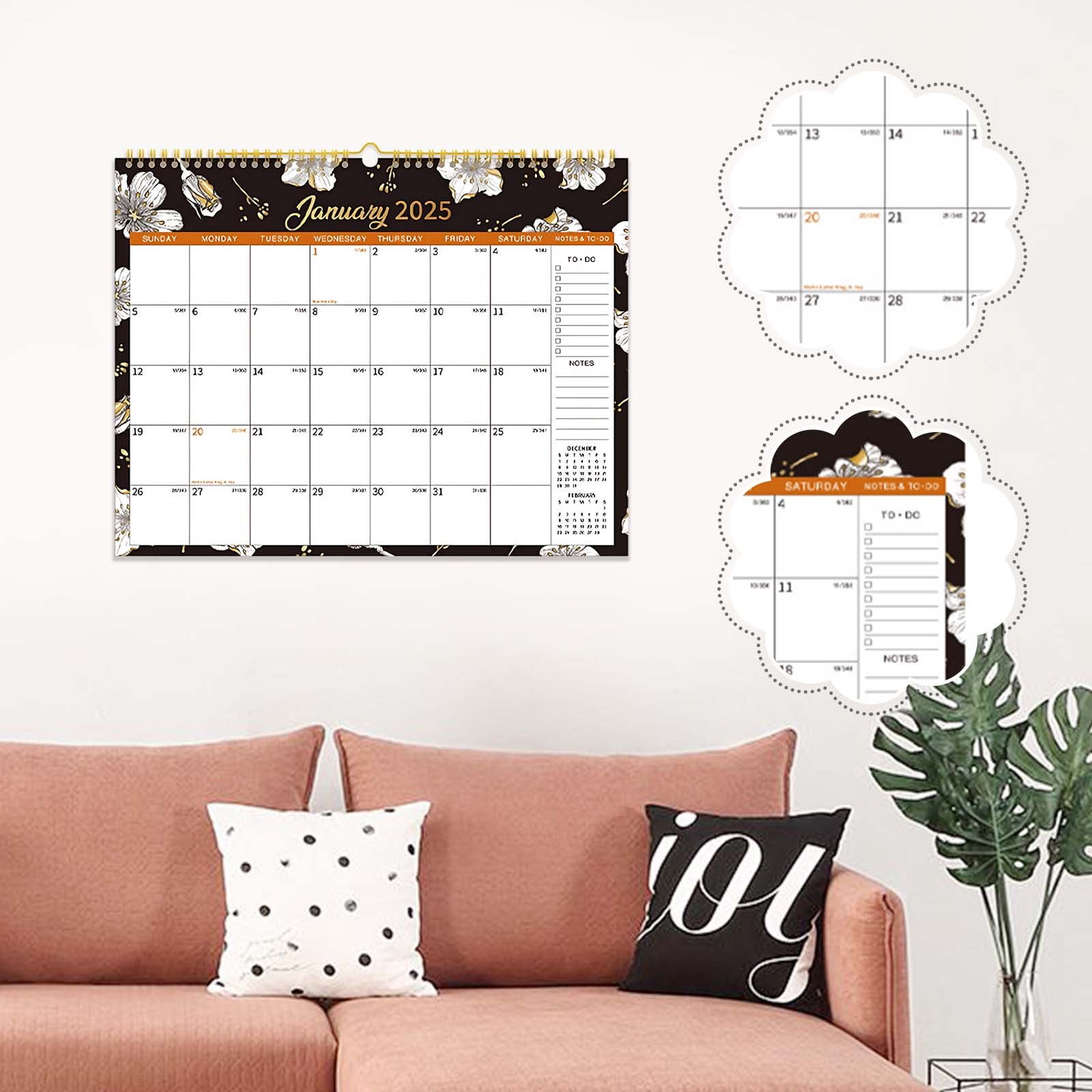 LangPing English Calendar, Office Wall Hanging December Calendar ...