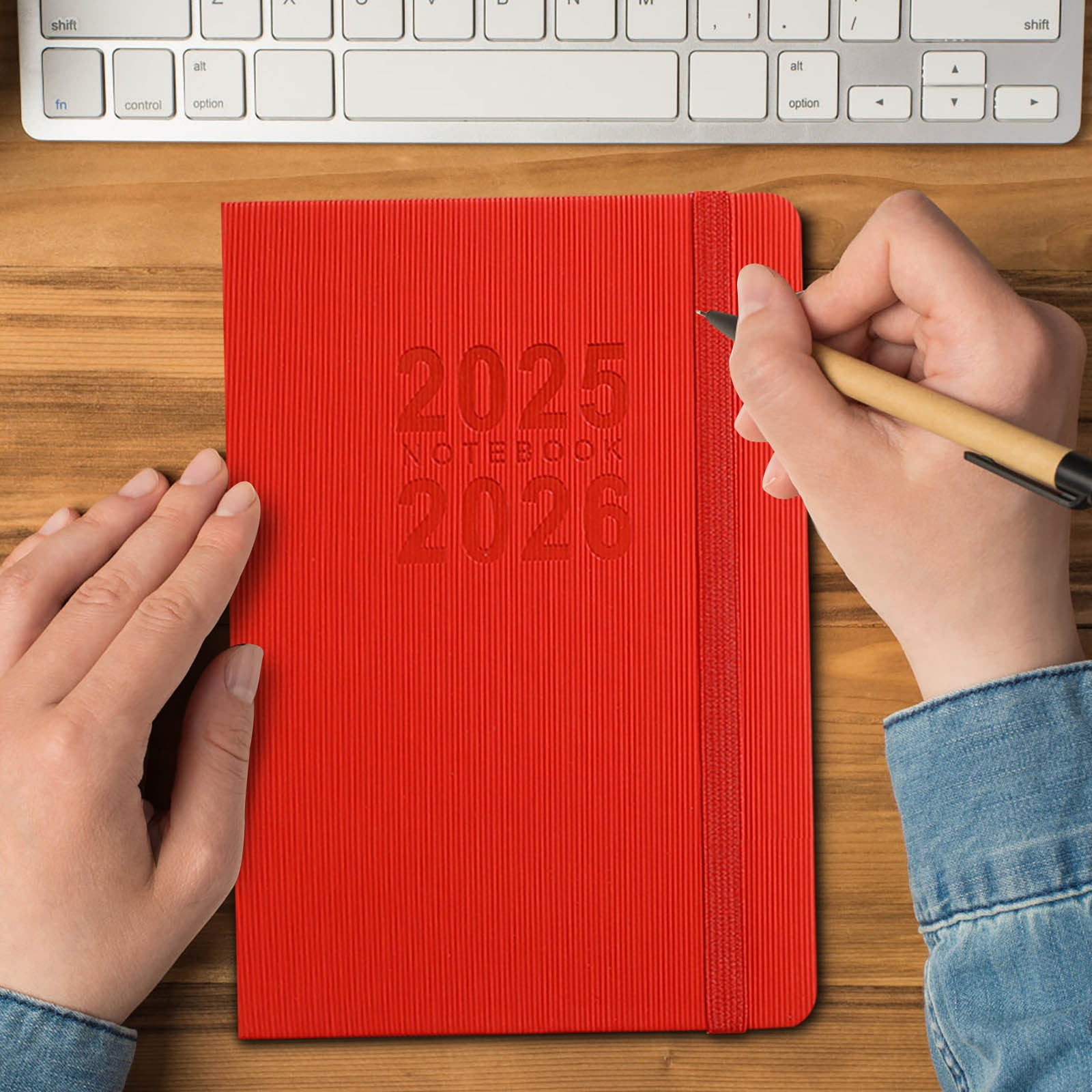 LangPing English Schedule Book with Zip Tie Calendar, Weekly Planner ...