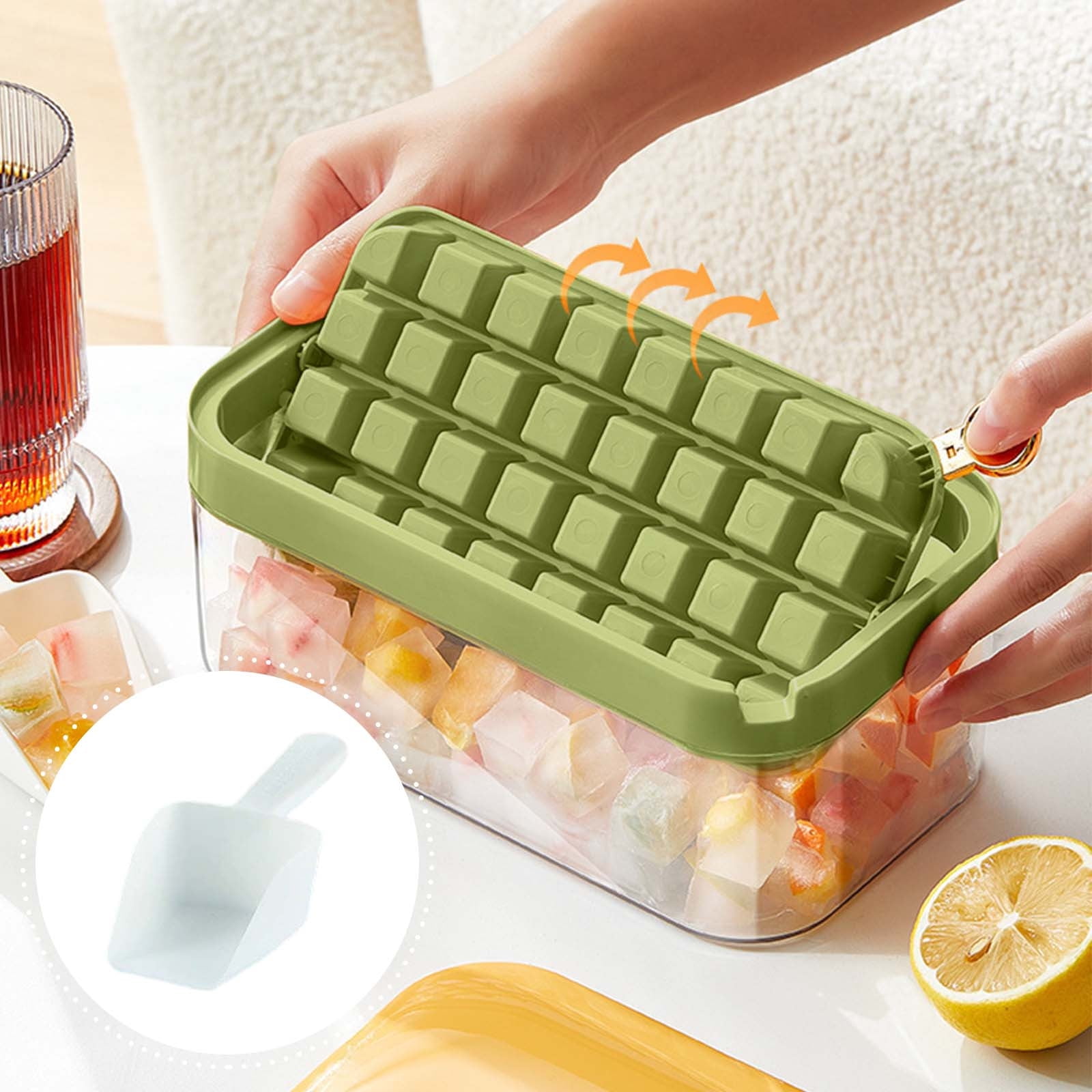 Yorkspred Ice Trays for Freezer, Freezing Ice Press Tray, Ice Storage ...