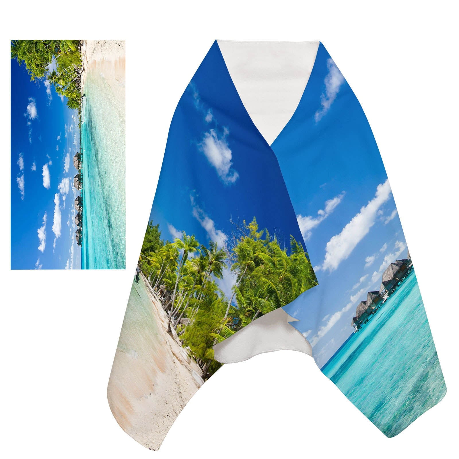 LangPing Lazy Beach Towel, Magical Beach Towel, Button-Up Wearable ...