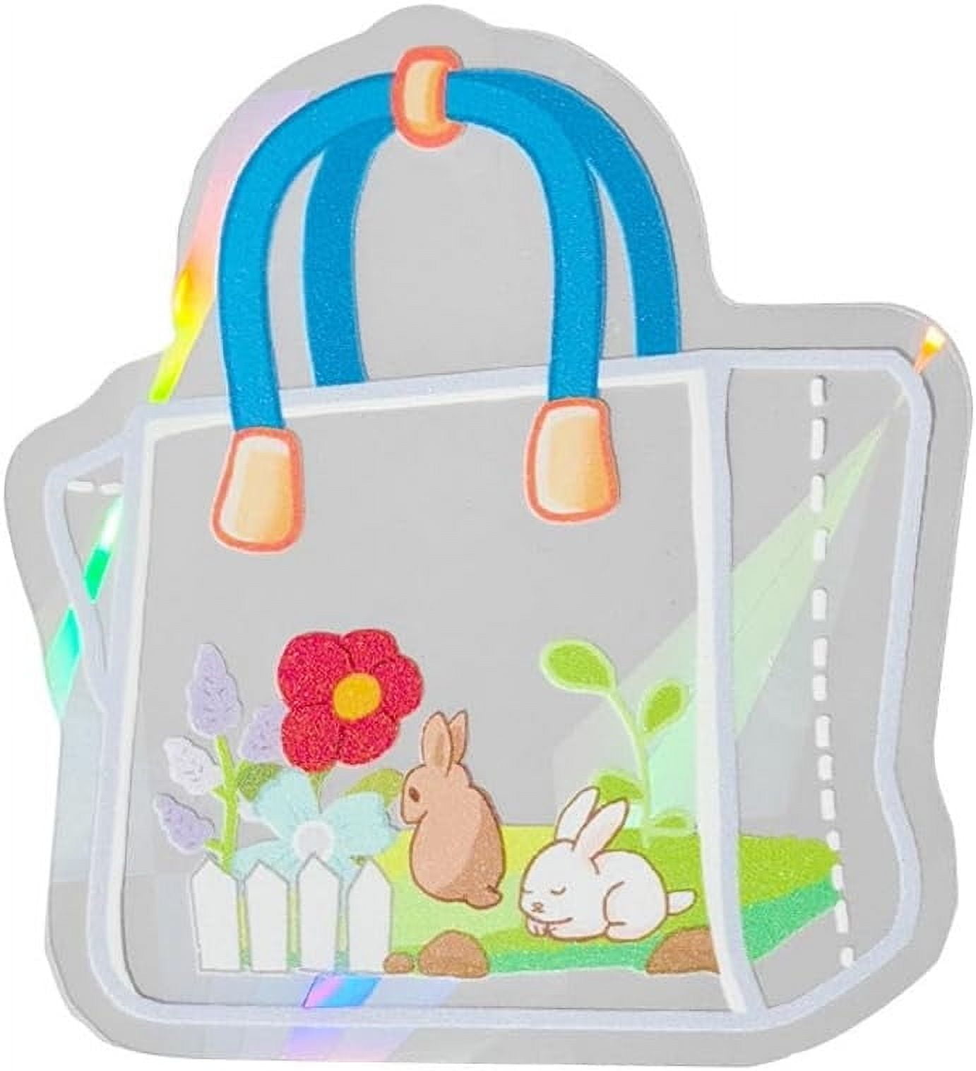 LangPing Multicolor Suncatcher Window Stickers, PVC Self-Adhesive ...