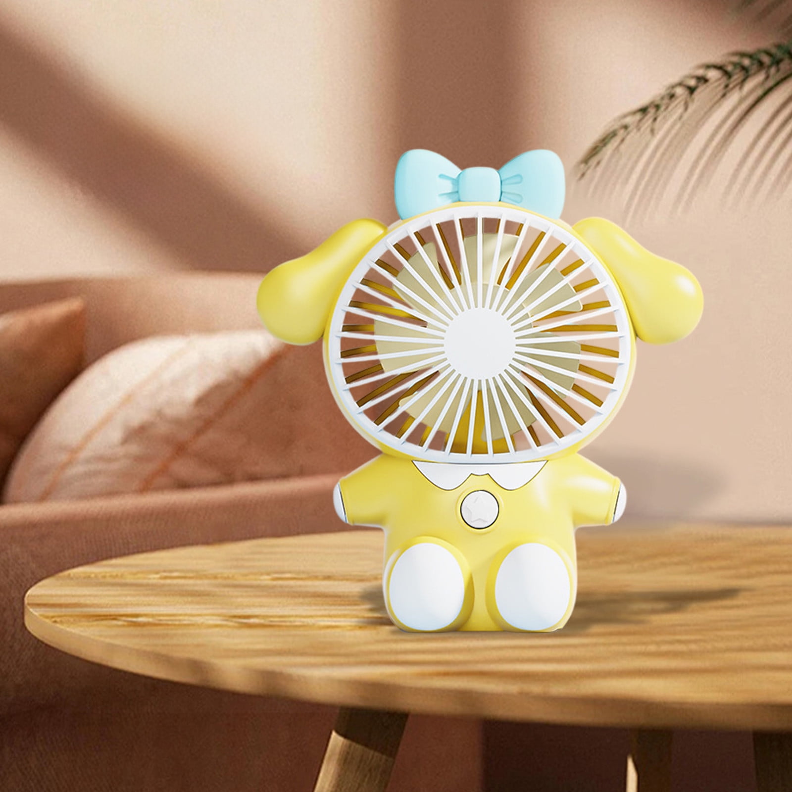 LangPing Rechargeable Mini Desk Fan, USB Powered, Adjustable Height ...