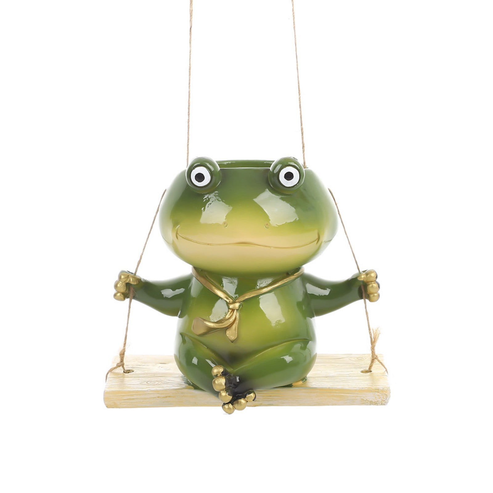 LangPing Swinging Frogs Planter Clearance, 6-Inch Cute Indoor Outdoor ...