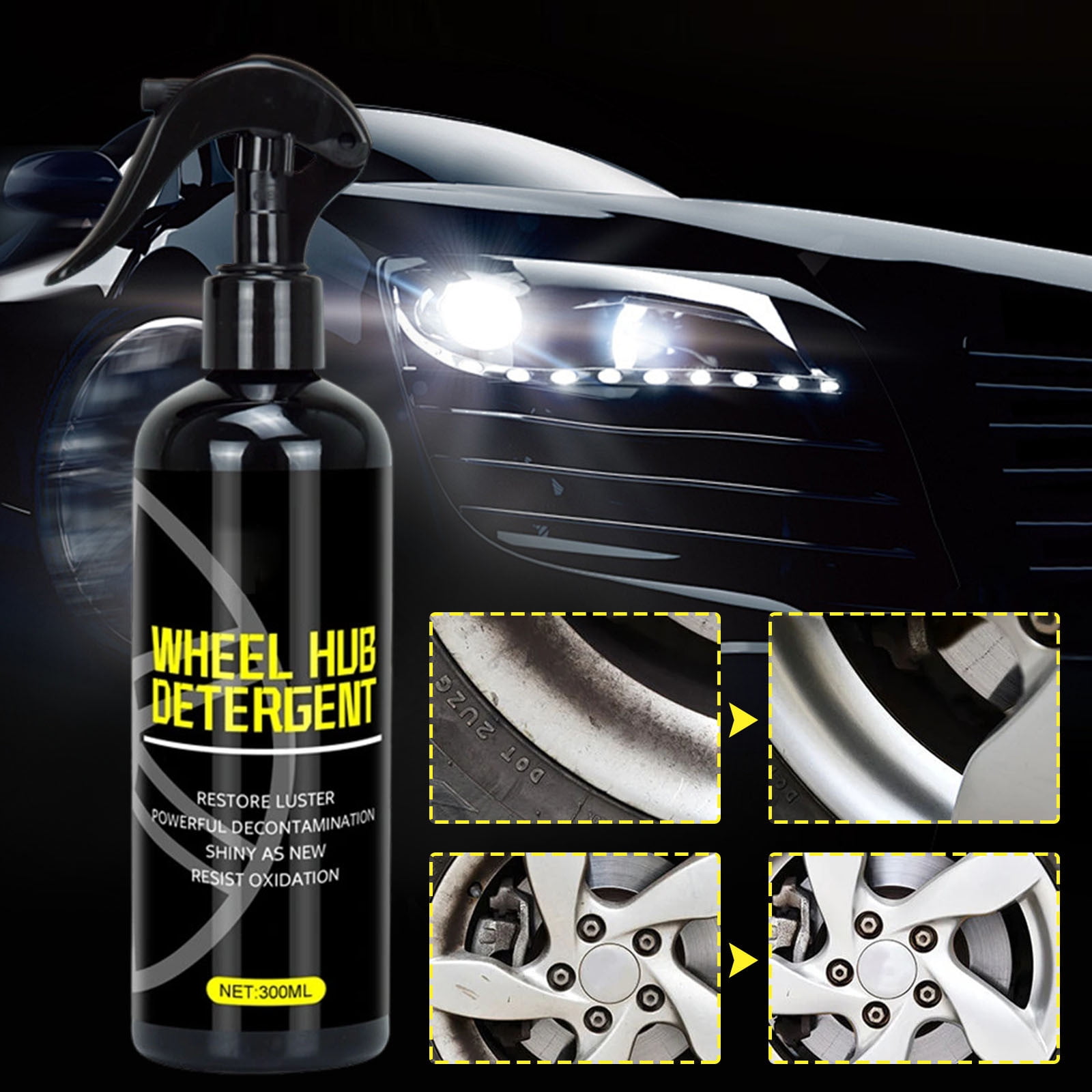 LangPing Wheel Cleaner for Dirt and Oxidation Layer, Yellowing Wheel ...