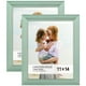 Langdon House 11x14 Eggshell Blue Real Wood Picture Frames with Gold ...