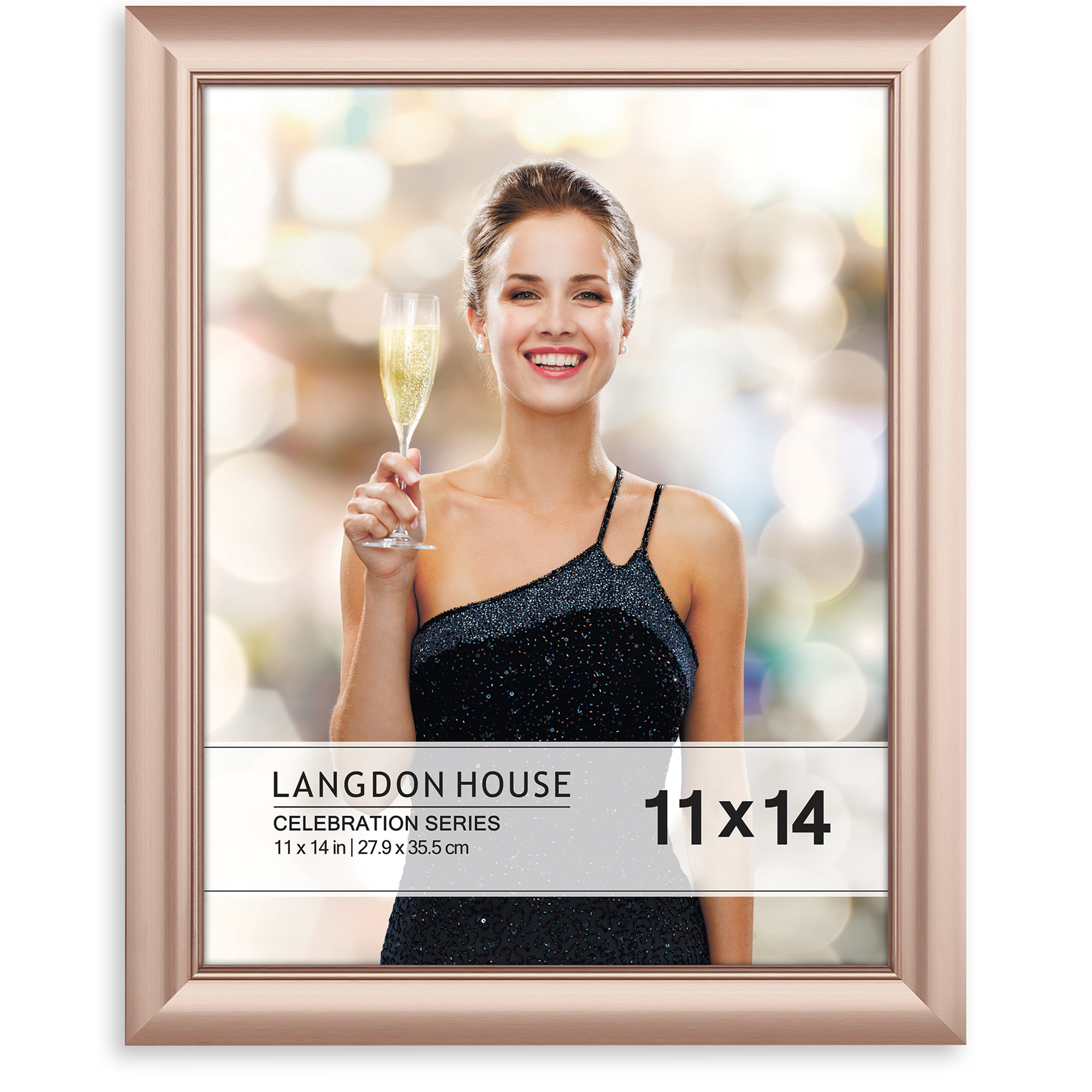 Langdon House 5x7 Gold Picture Frames, Modern Contemporary Style, 6 ...