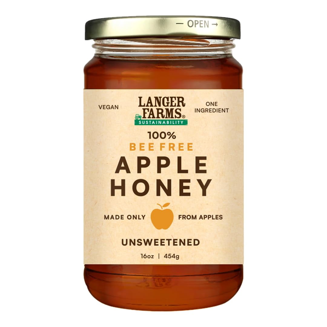 Langer Farms Pure Apple GGA1 Honey, Vegan Honey Sweetener Substitute ...