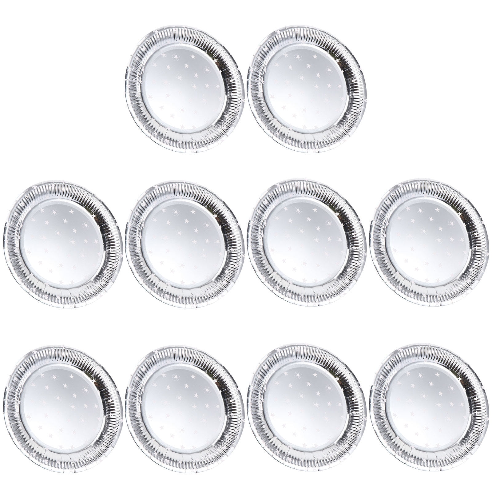 Langeriy 10Pcs Creative Star Patterned Paper Plates Light Paper Trays ...