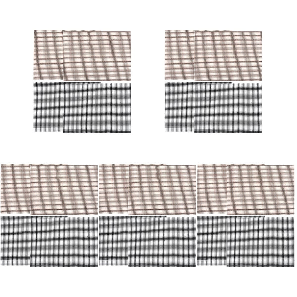 Langeriy 20 Pcs Mesh Grill Mats Outdoor Barbecue Pads Non-stick Mesh ...