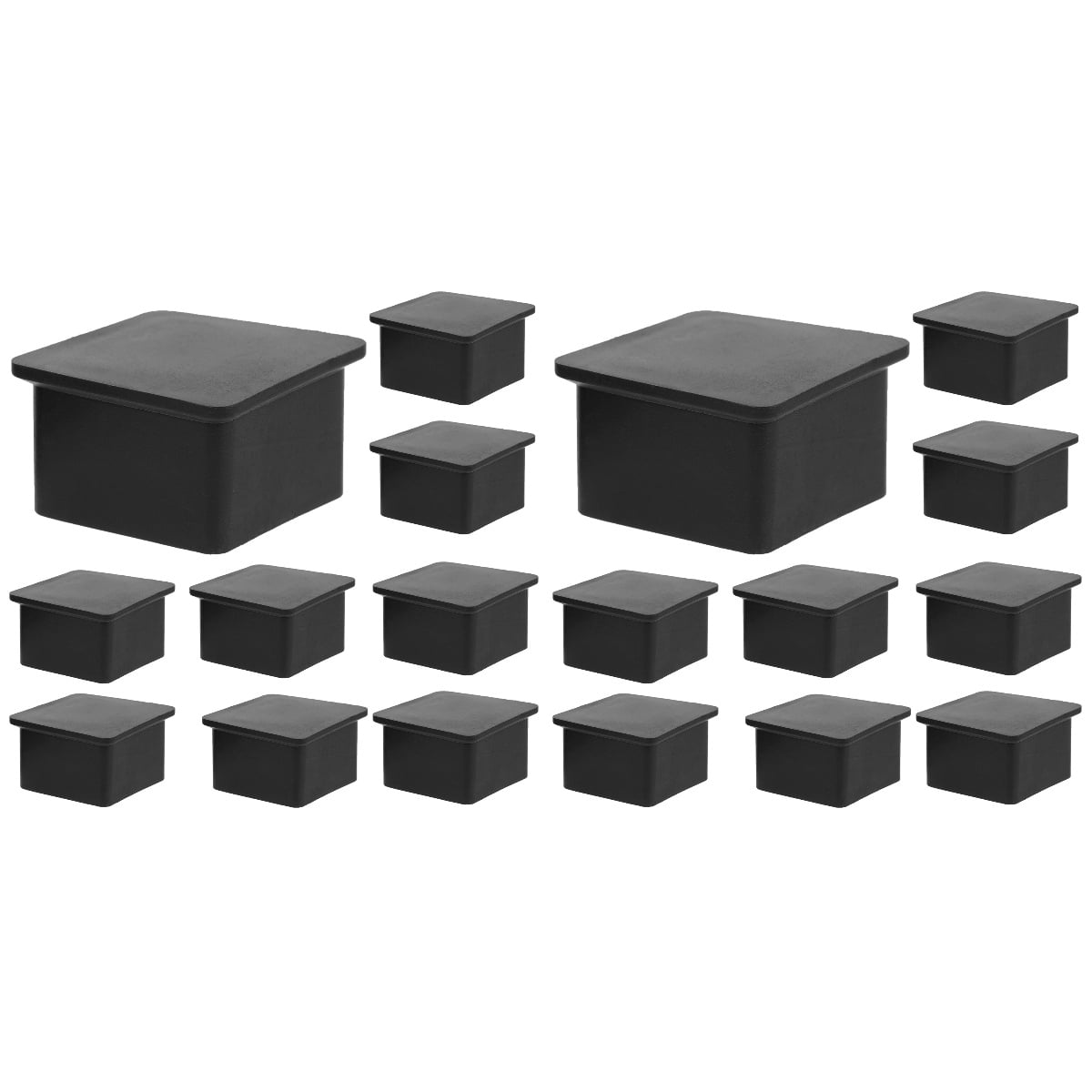 Langeriy 40 Pcs Chair Leg Caps Chair Leg Protectors Square Floor ...