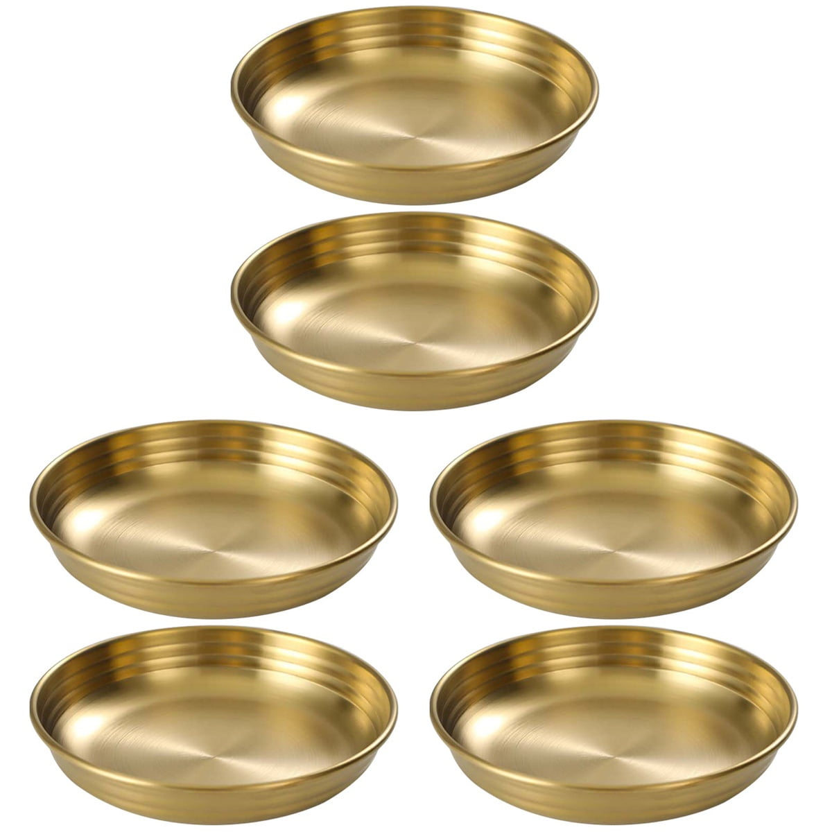 Langeriy 6 Pcs Stainless Steel Sauce Dish Pickle Dish Multi-function ...