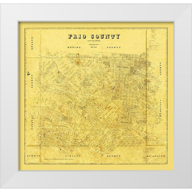 Langermann 12x12 White Modern Wood Framed Museum Art Print Titled ...