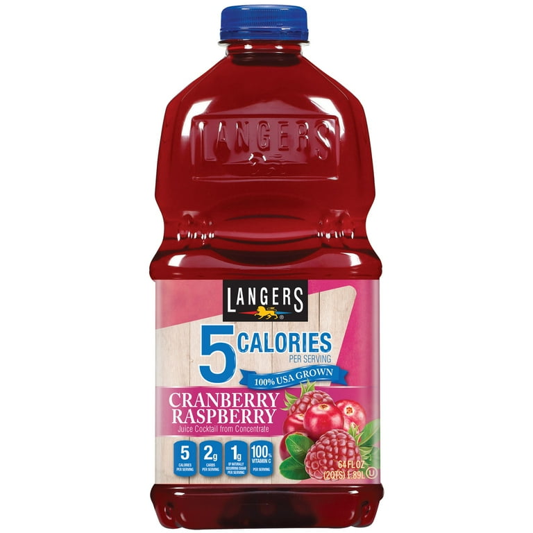 Langers Juice Cocktail, Cranberry Raspberry, Fl Oz, 12, 45% OFF